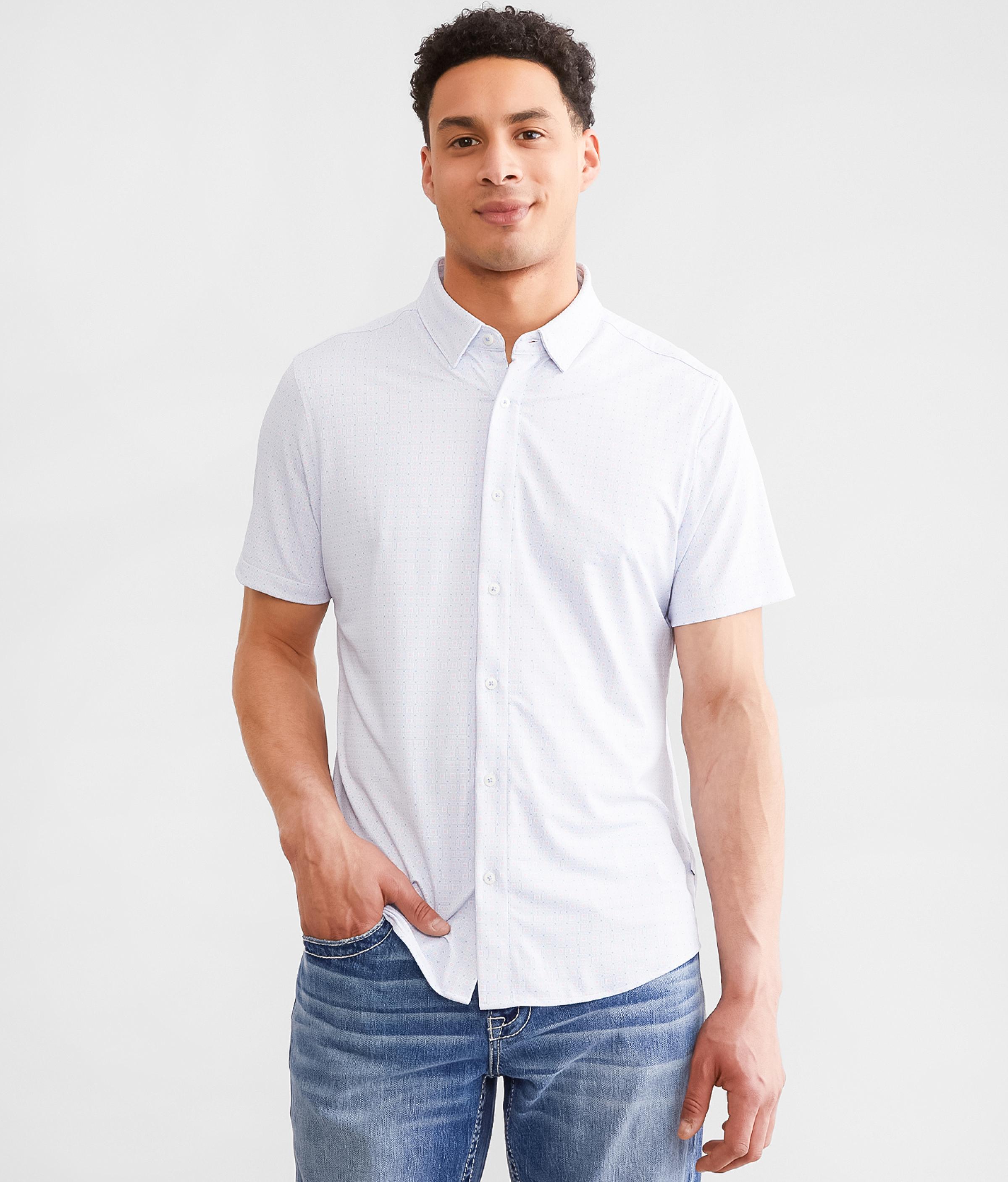 7 Diamonds Cassian Stretch Shirt in White for Men | Lyst