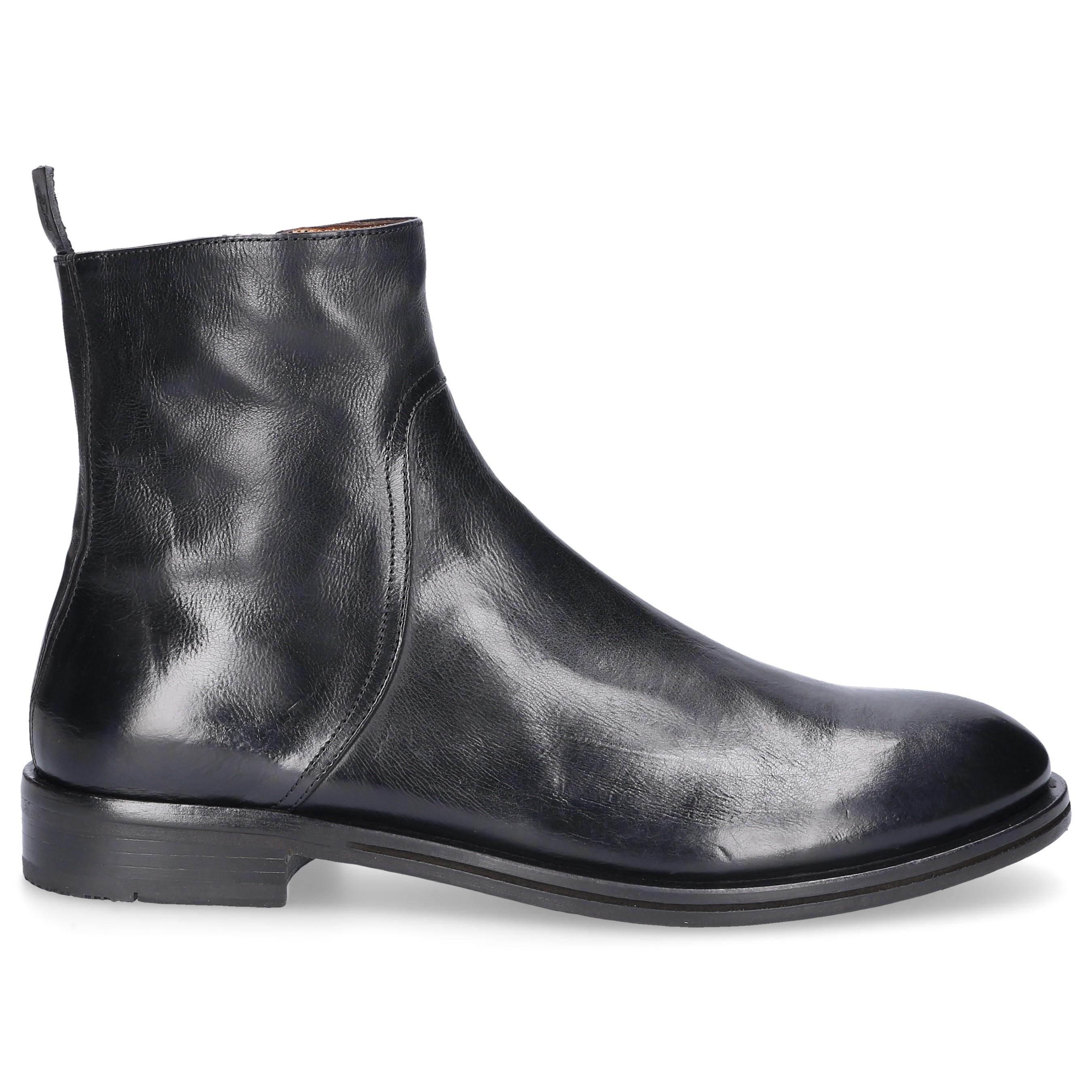 Elia Maurizi Leather Ankle Boots Todi in Black for Men - Lyst