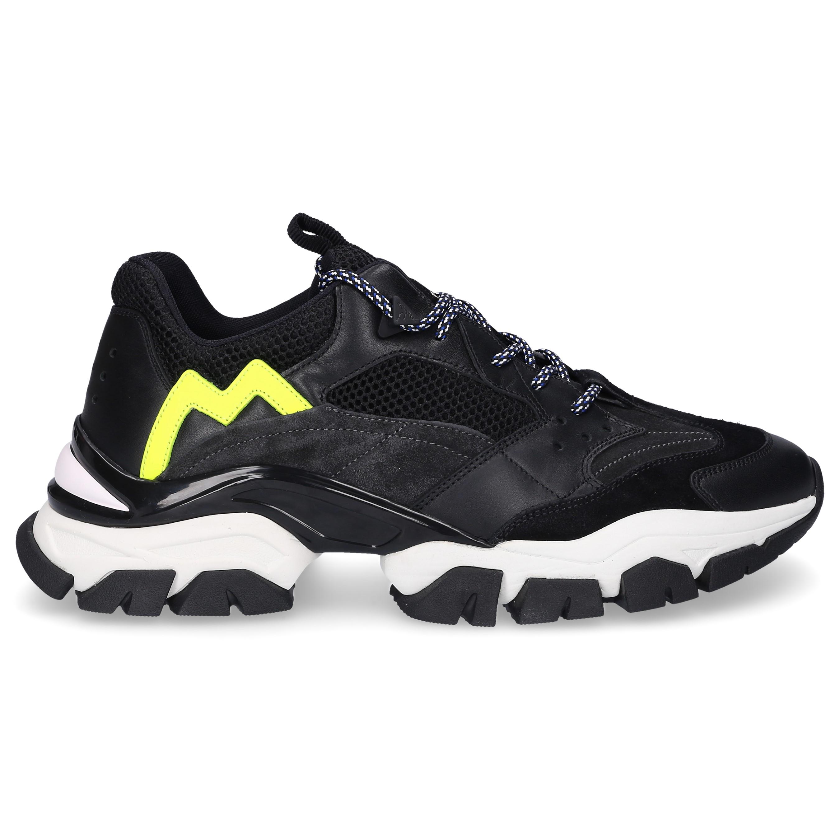 Moncler Leather Panelled Lace-up Sneakers in Black for Men - Save 32% ...
