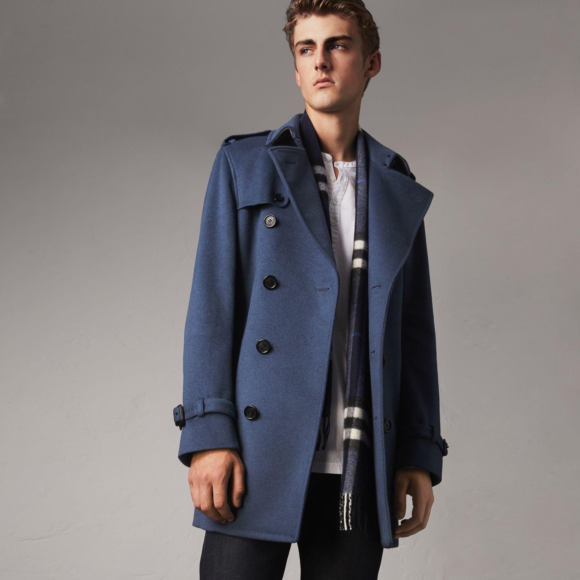Burberry Trench Coat Men Blue - canvas-valley
