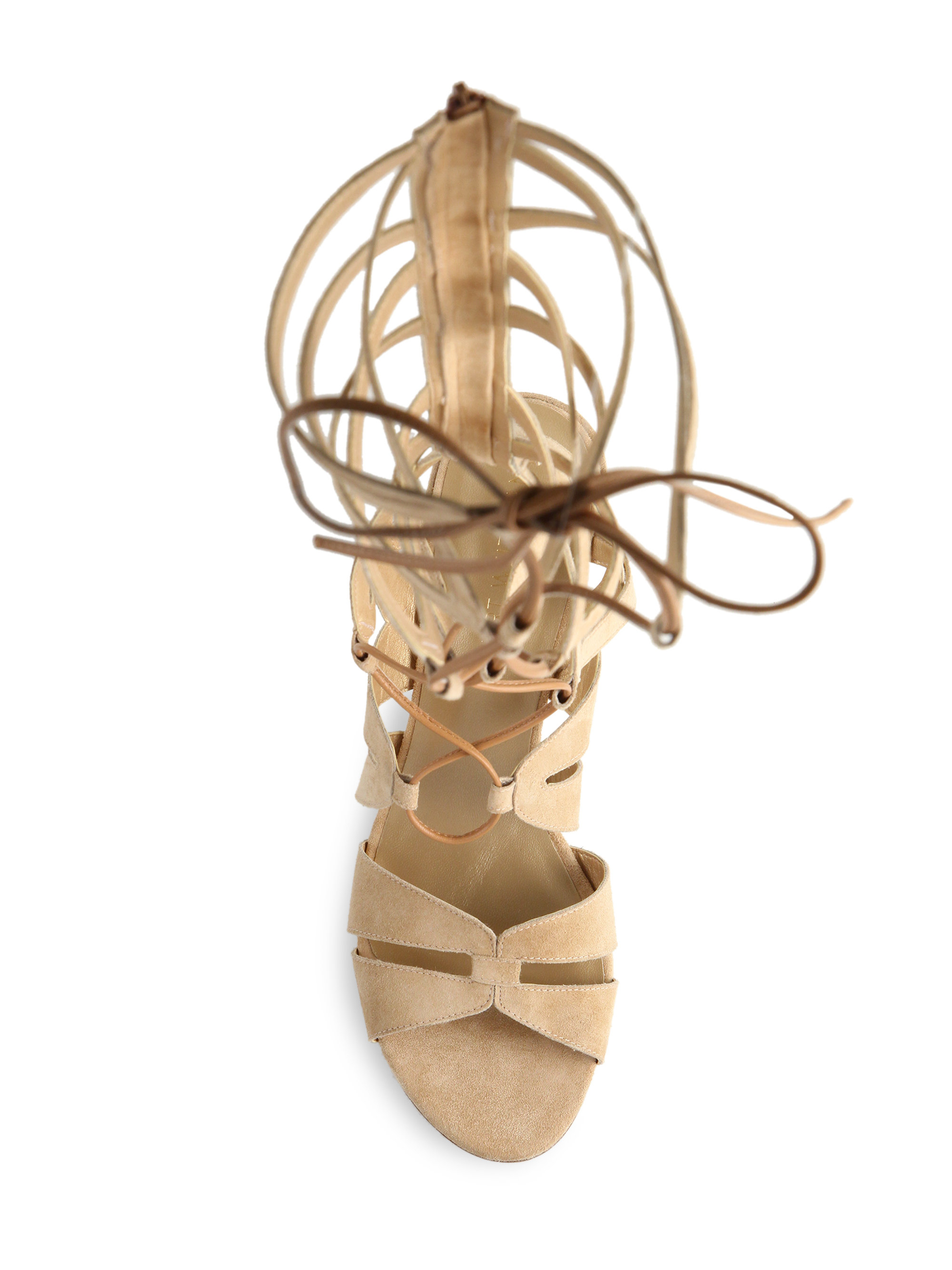 Stuart Weitzman Gladiator Sandals Beige