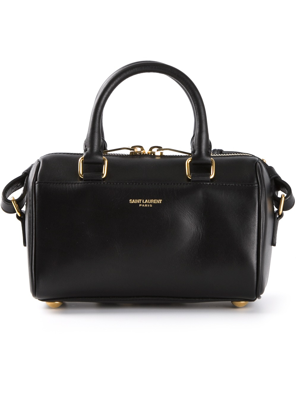 Saint Laurent Mini Duffle Tote in Black - Lyst