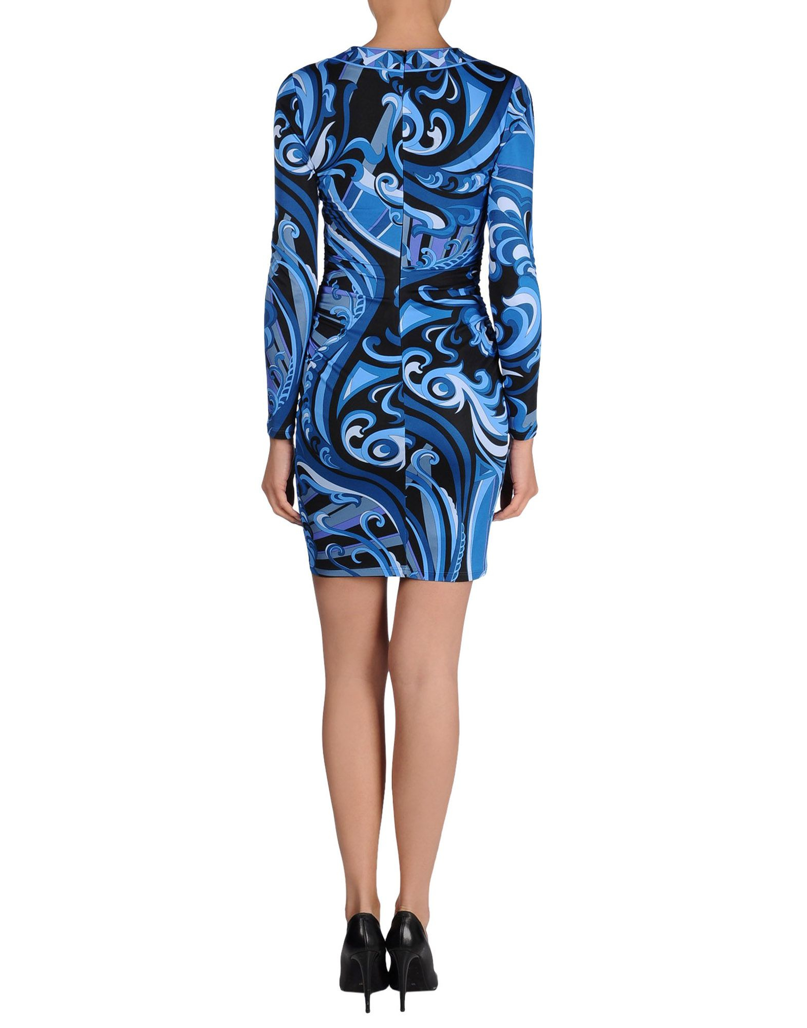 Emilio Pucci Short Dress In Blue Lyst