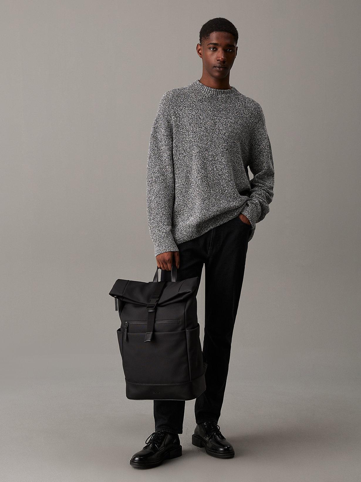 Calvin Klein Roll Top Backpack in Black for Men Lyst UK