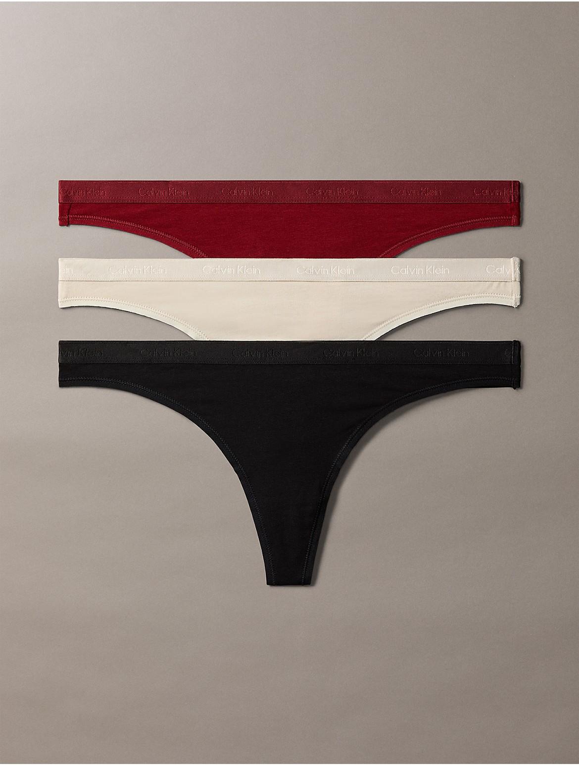 Calvin Klein Modern Logo 3-Pack Thong in Purple | Lyst