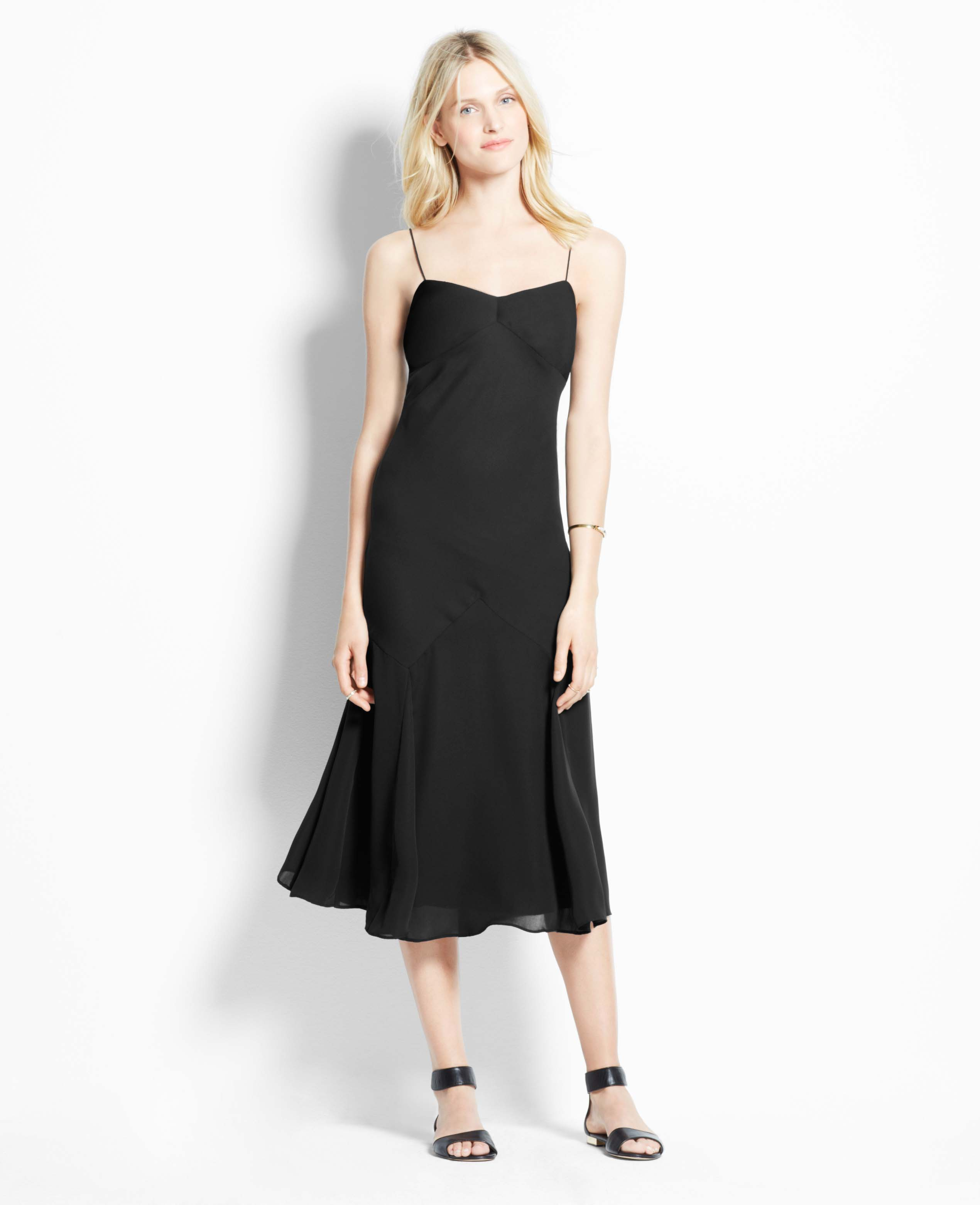 Buy black spaghetti strap slip dress - In stock