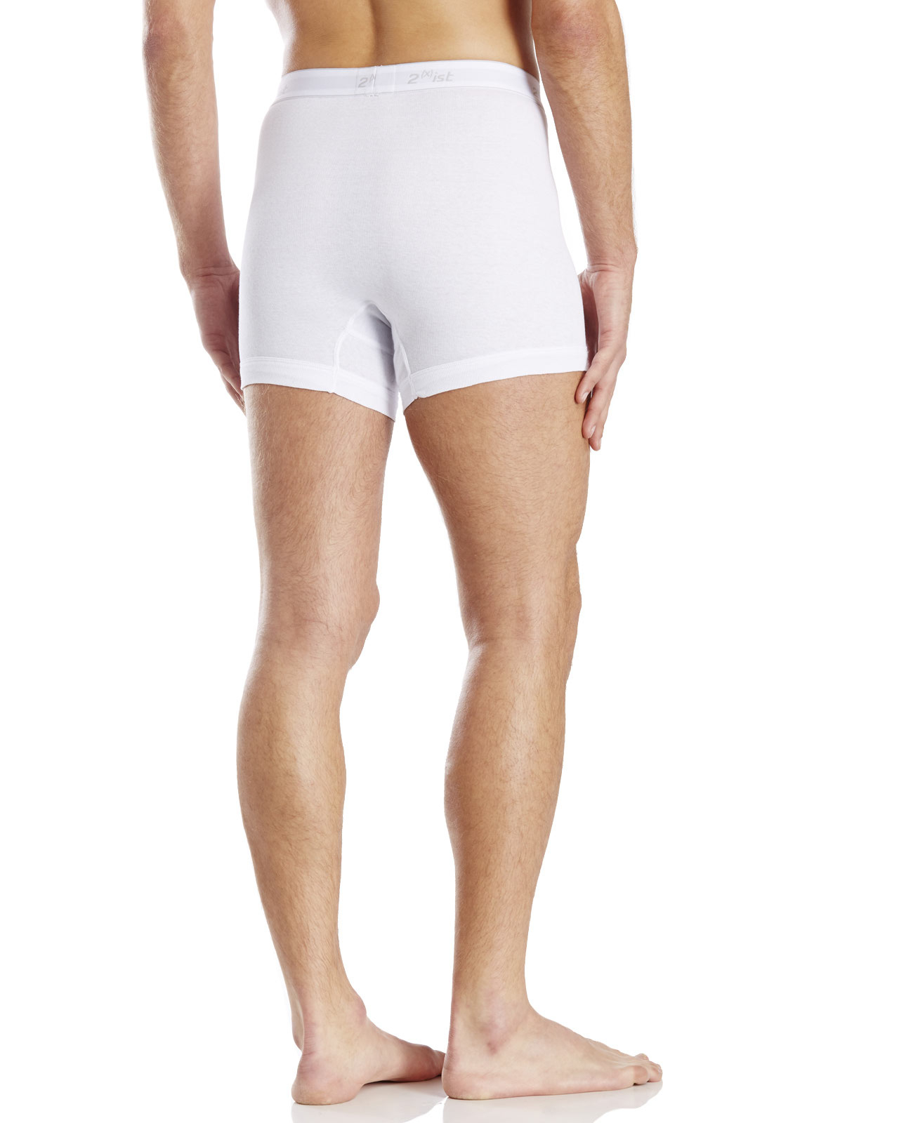 2xist 2(X)Ist 3-Pack 100% Cotton Boxer Briefs in Red/Black/White (Red ...