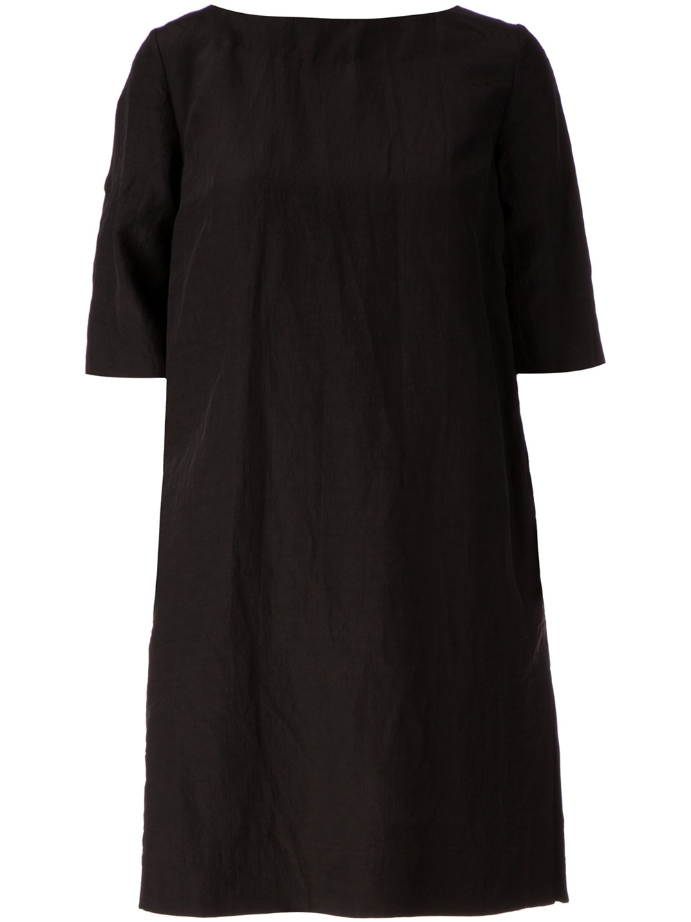 Marni Boat Neck Sack Dress in Black - Lyst