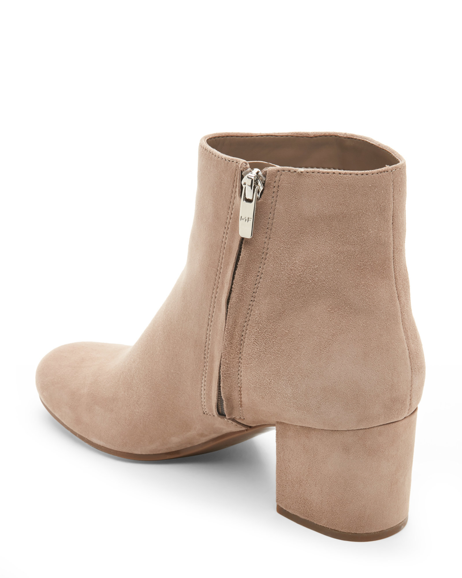 Lyst - Marc Fisher Dark Taupe Wishful Block Heel Ankle Boots in Brown