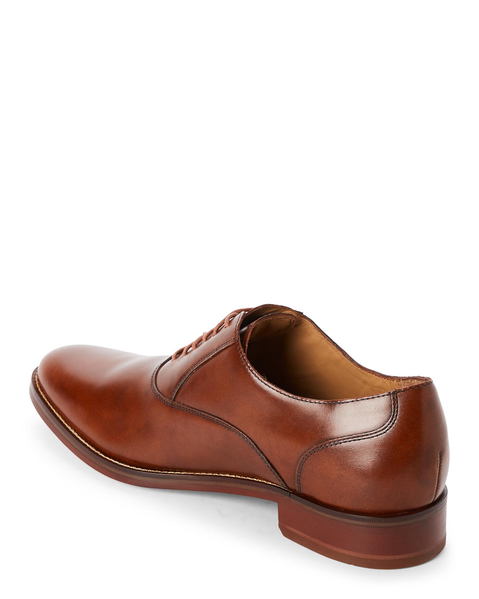 Cole Haan Leather British Tan Madison Plain Toe Oxfords In Brown For