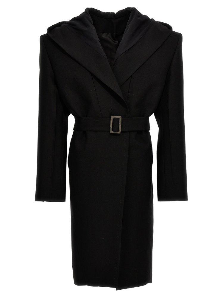 Rick Owens Hooded Lido Tatlin Coats, Trench Coats in Black for Men | Lyst