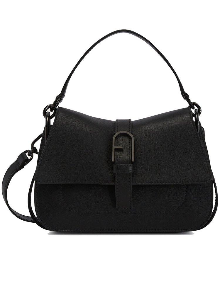 Furla Flow Mini Top Handle Bag in Black | Lyst Furla Flow Mini Top Handle Bag in Black | Lyst
