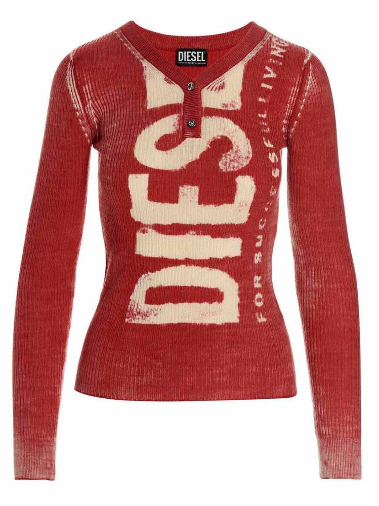 DIESEL M-arita Sweater, Cardigans in Red | Lyst