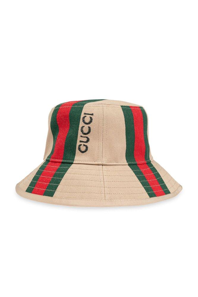 Gucci Web Detailed Bucket Hat for Men | Lyst