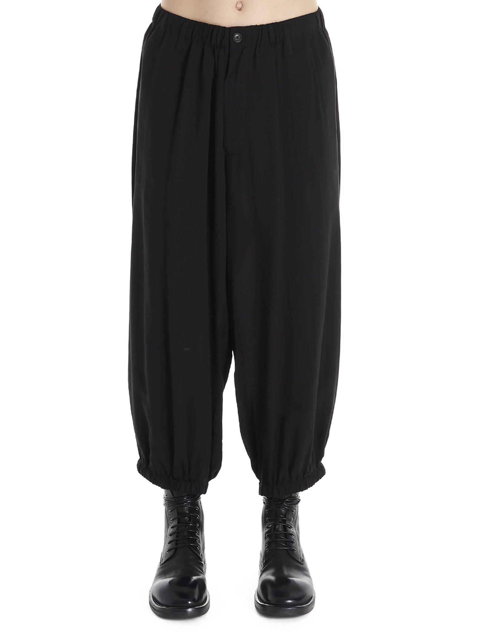 Yohji Yamamoto Drop Crotch Pants In Black For Men Lyst
