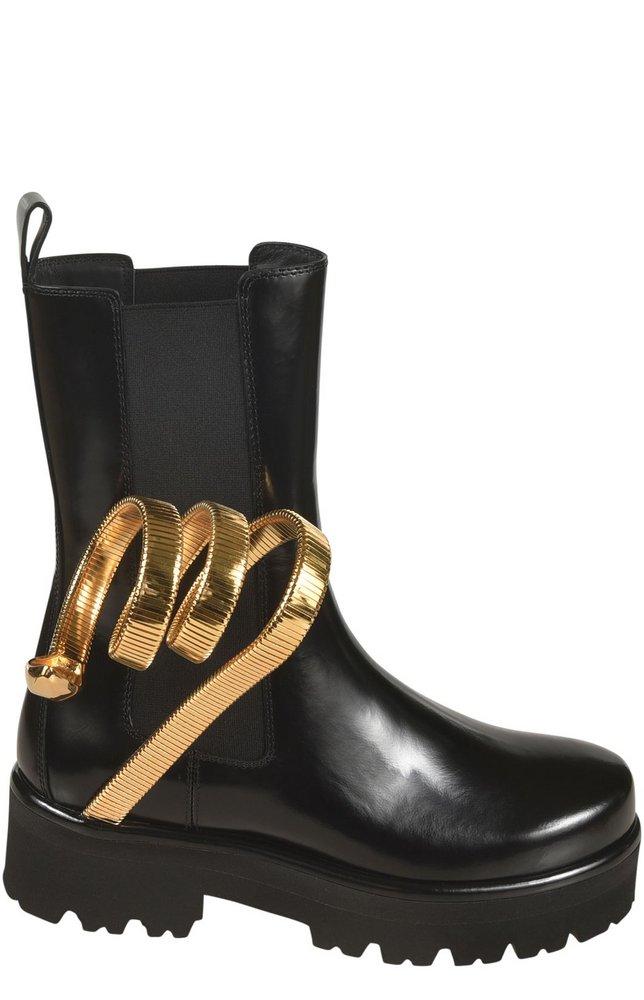 Rene Caovilla René Caovilla Juniper Embellished Boots in Black | Lyst