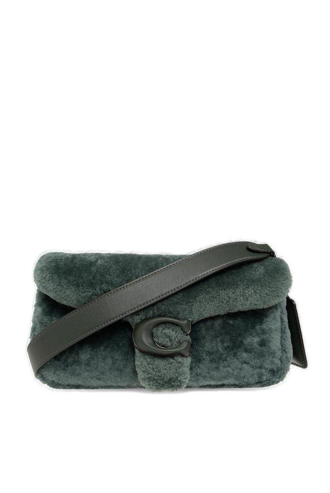 COACH 'pillow Tabby 26' Shearling Shoulder Bag in Green | Lyst
