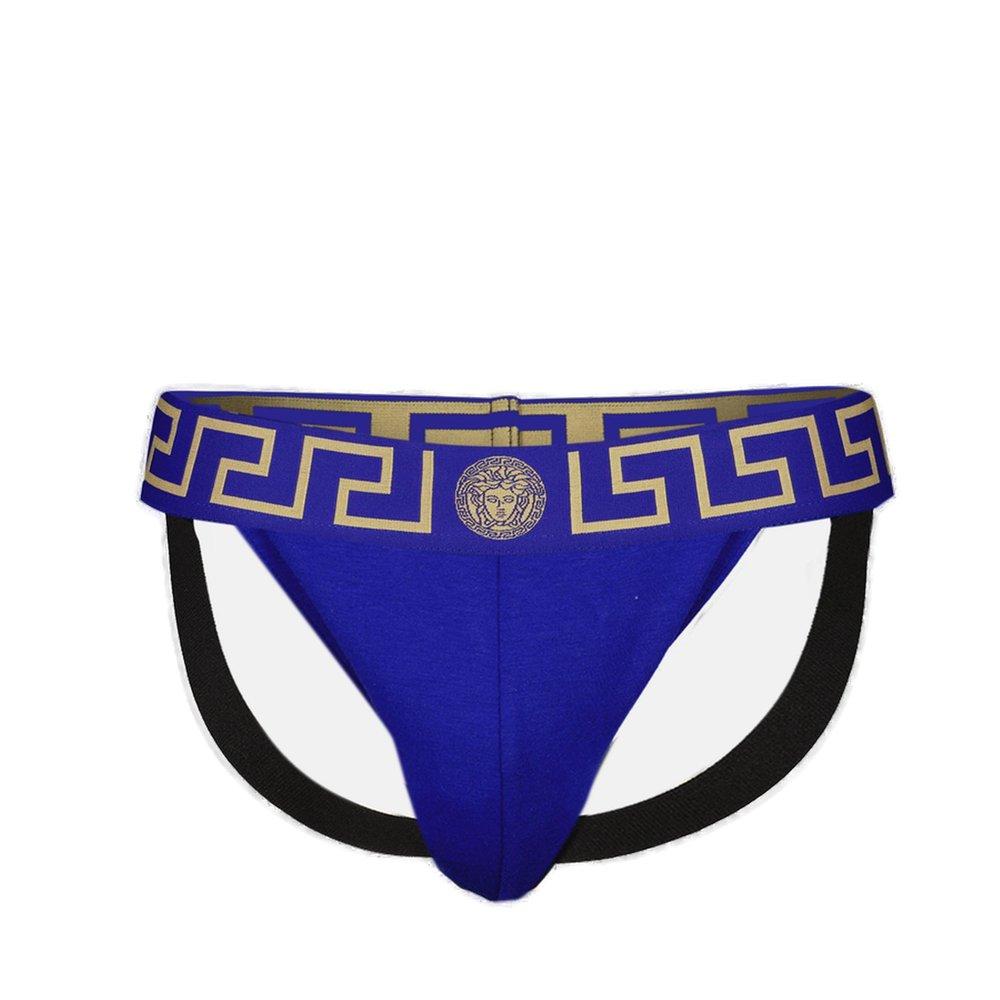Versace Medusa Motif Jockstrap In Red For Men Lyst