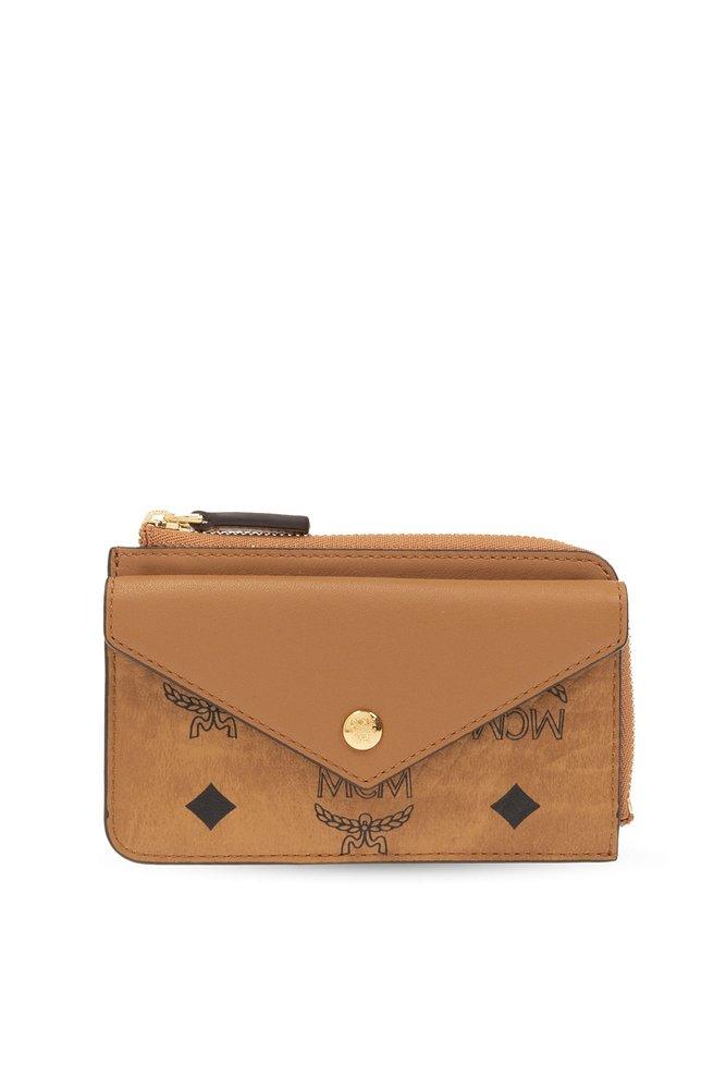 MCM ‘Aren’ Key Case in Brown | Lyst