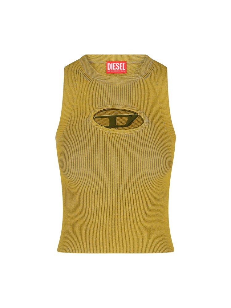 DIESEL 'm-onerva-top' Top With Logo in Yellow | Lyst Canada