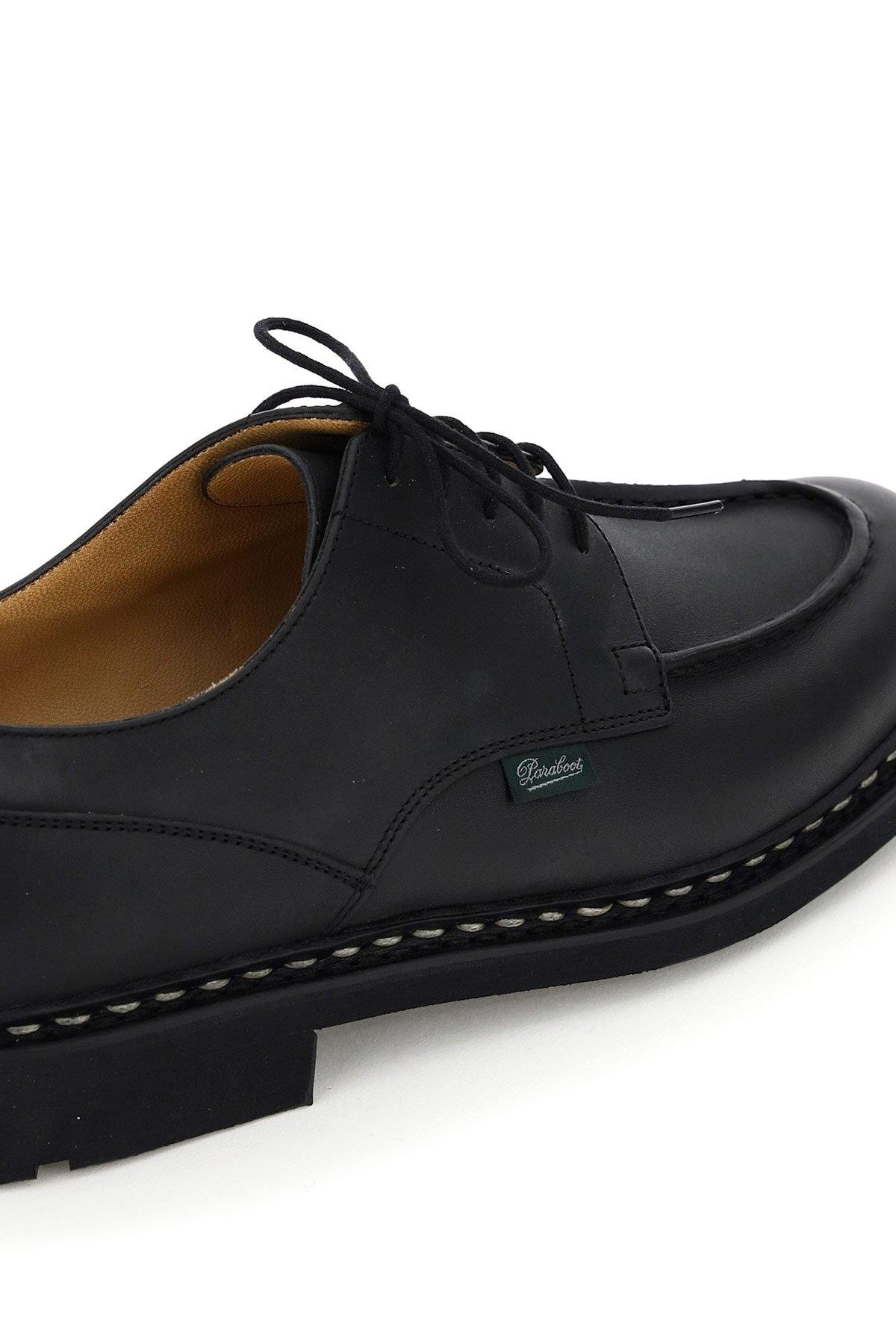 Paraboot Leather Chambord Lace-up Derby Shoes in Black for Men - Lyst
