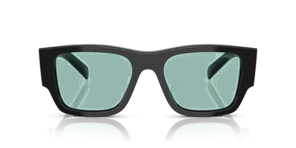 Prada Square Frame Sunglasses in Green for Men | Lyst UK