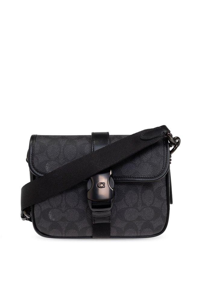 COACH League Monogram Crossbody Bag in Black for Men | Lyst