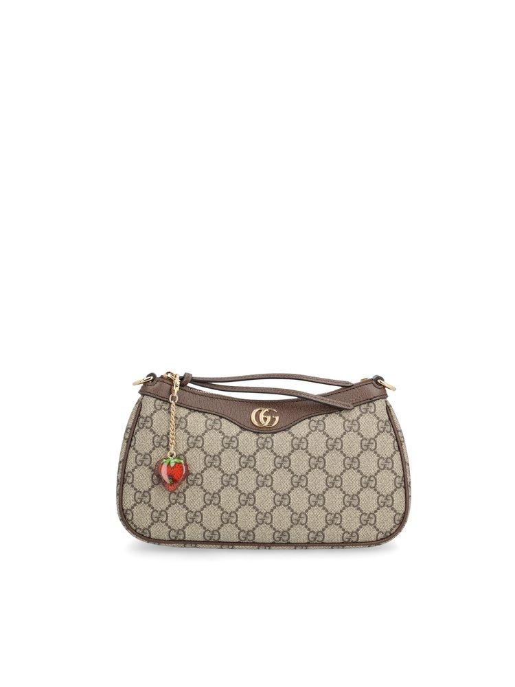 Gucci Ophidia GG Small Handbag in White | Lyst