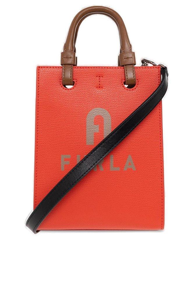 Furla Varsity Style Mini Tote Bag in Red | Lyst Australia