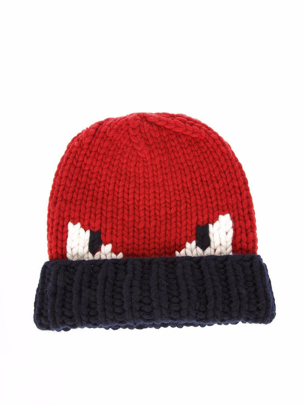 Fendi Wool Bag Bugs Beanie in Red for Men - Lyst