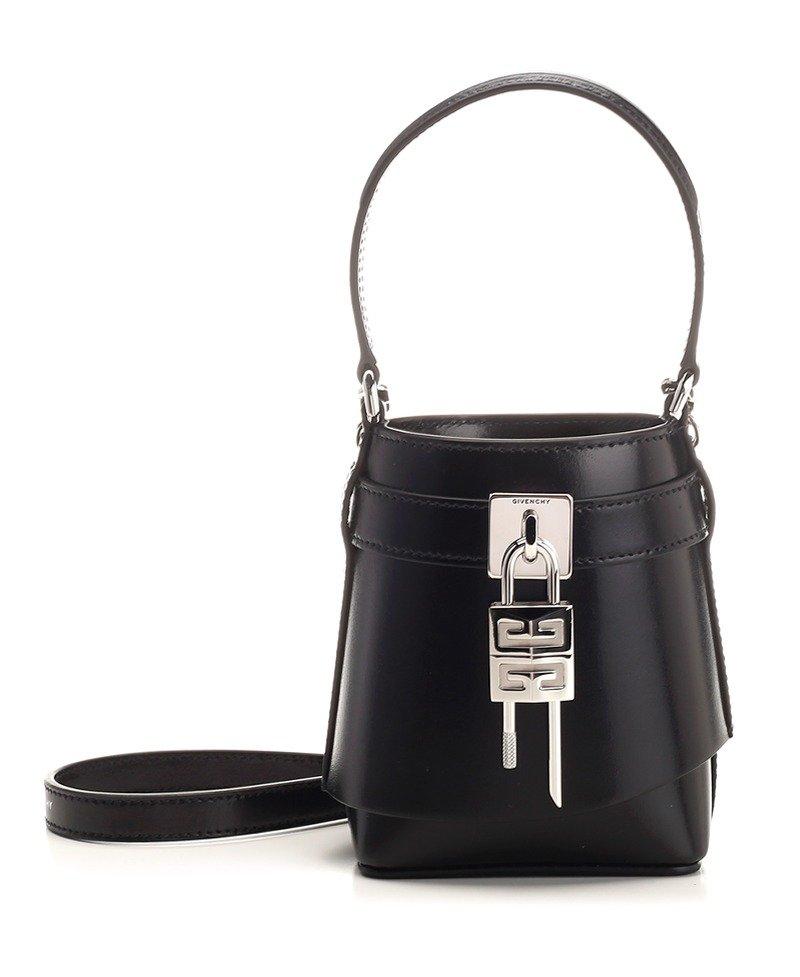 Givenchy Shark Lock Micro Top Handle Bag in White | Lyst