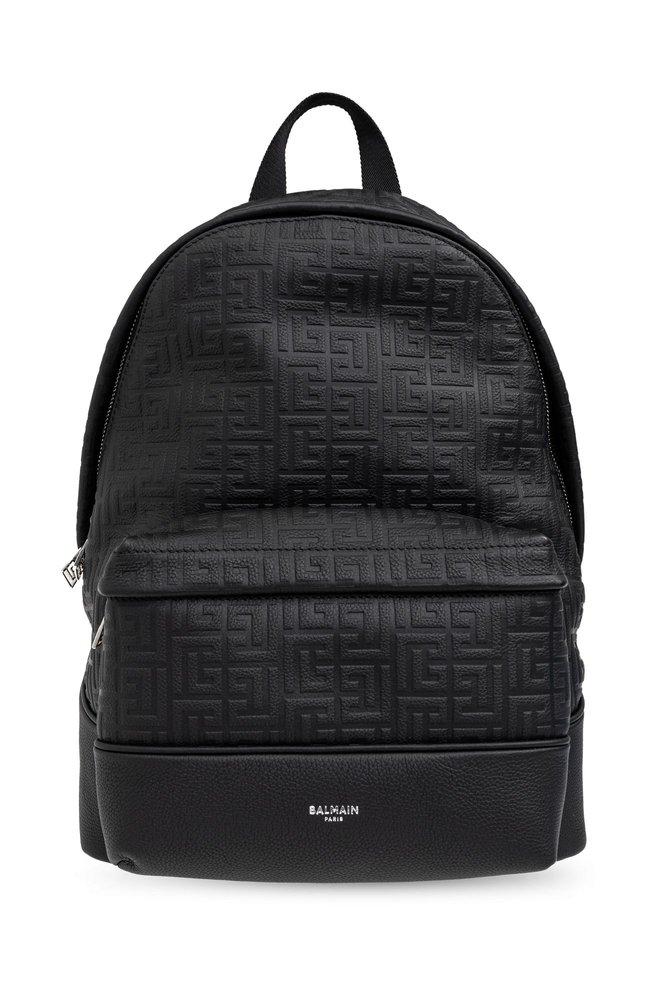 Balmain Backpack With Logo in Black for Men | Lyst