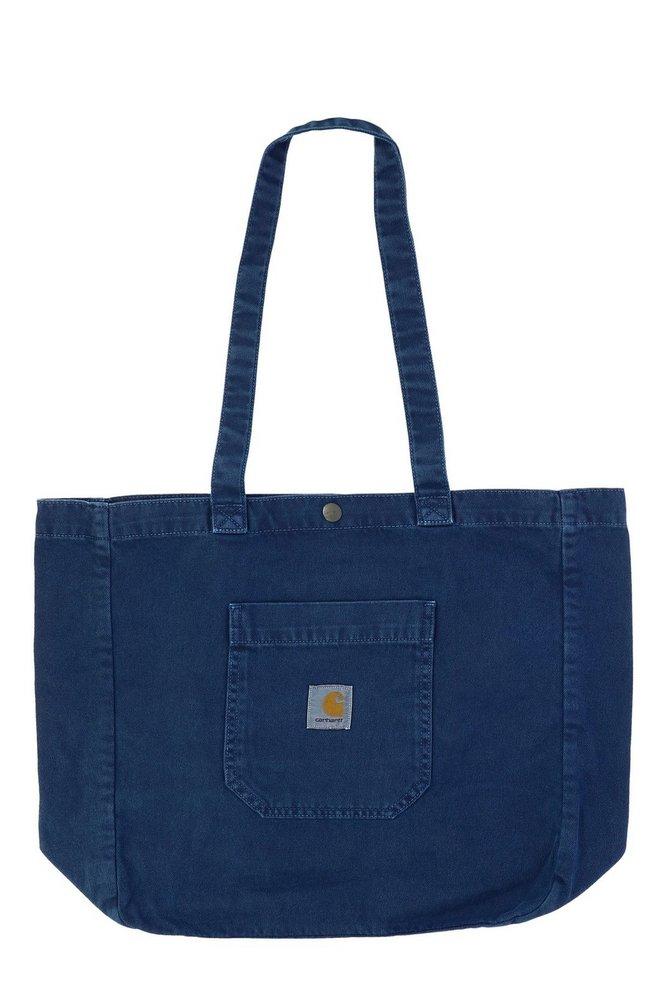 Carhartt Logo-Patch Top Handle Bag in Blue for Men | Lyst