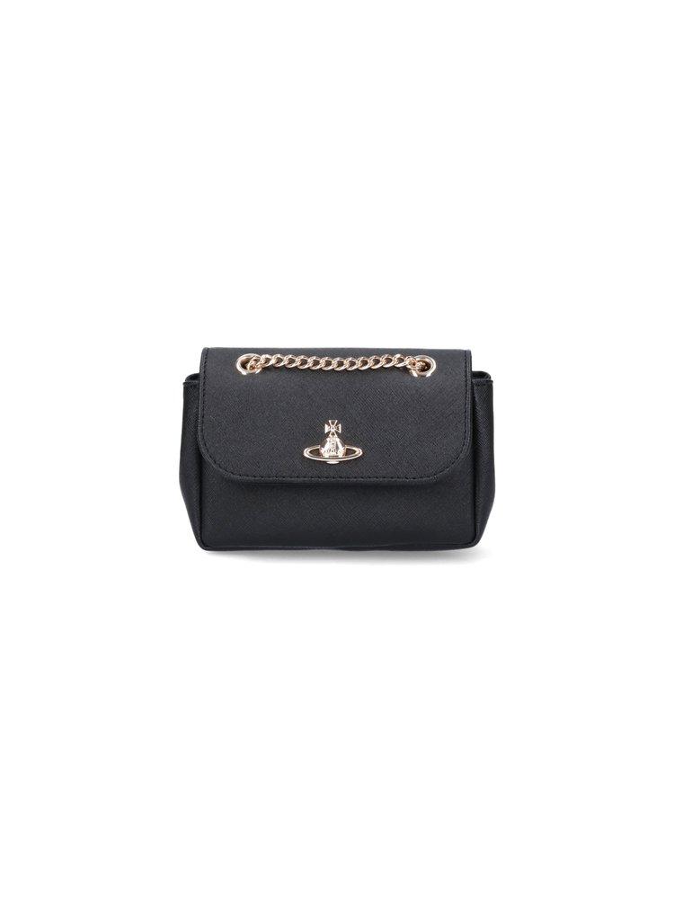 Vivienne Westwood Small Crossbody Bag With Orb Logo in Black | Lyst UK