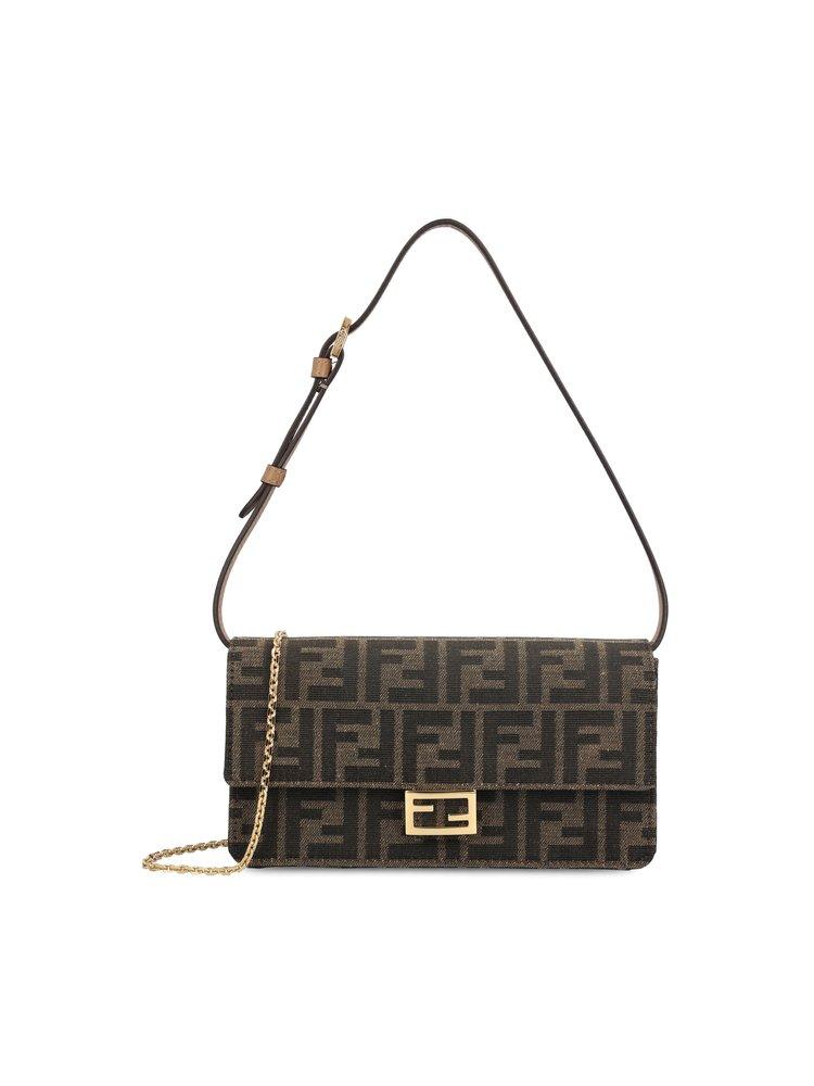 Fendi Stylish Mini Wallet On Chain in White | Lyst