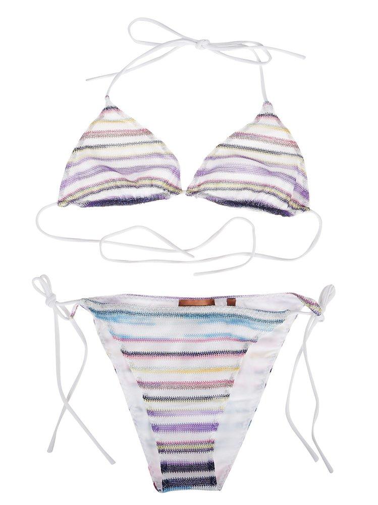 Missoni Zig-zag Woven Bikini Set in White | Lyst UK Missoni Zig-zag Woven Bikini Set in White | Lyst UK