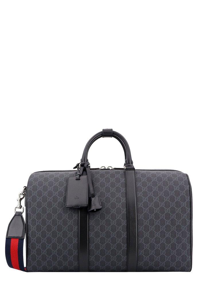 Gucci GG Supreme Duffle Bag in Black for Men | Lyst
