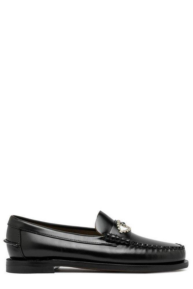 Sebago Classic Dan Eye Embellished Loafers in Black | Lyst