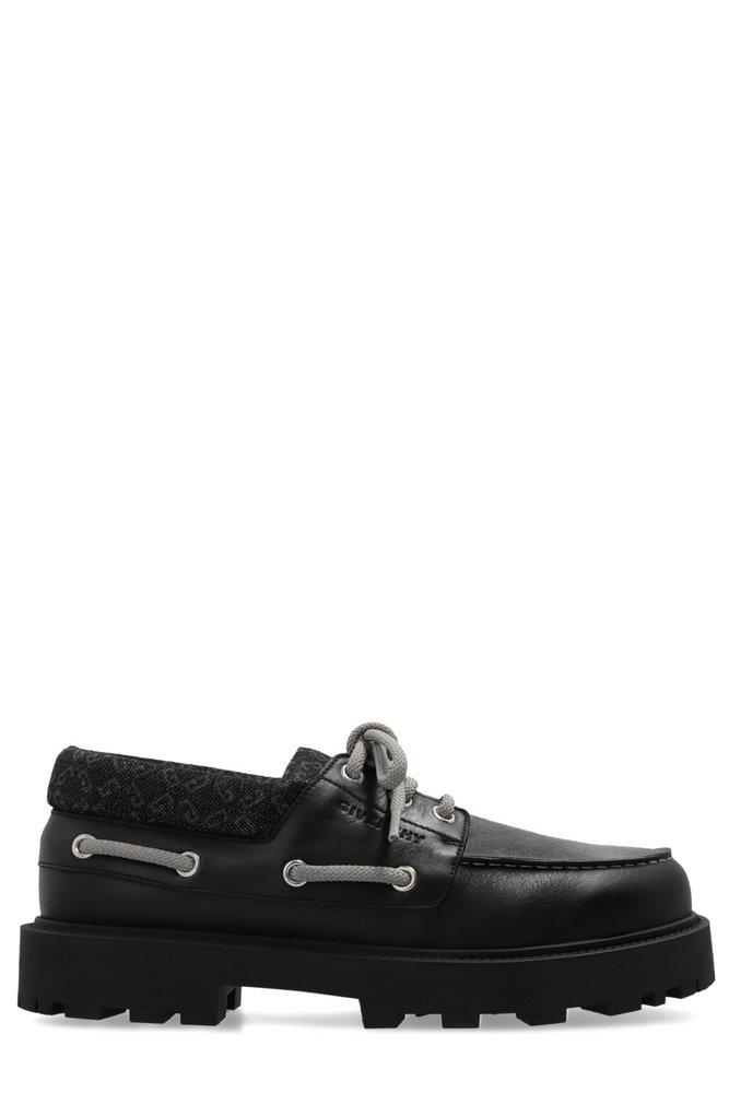 Givenchy Denim Storm Boat Shoes in Black for Men | Lyst