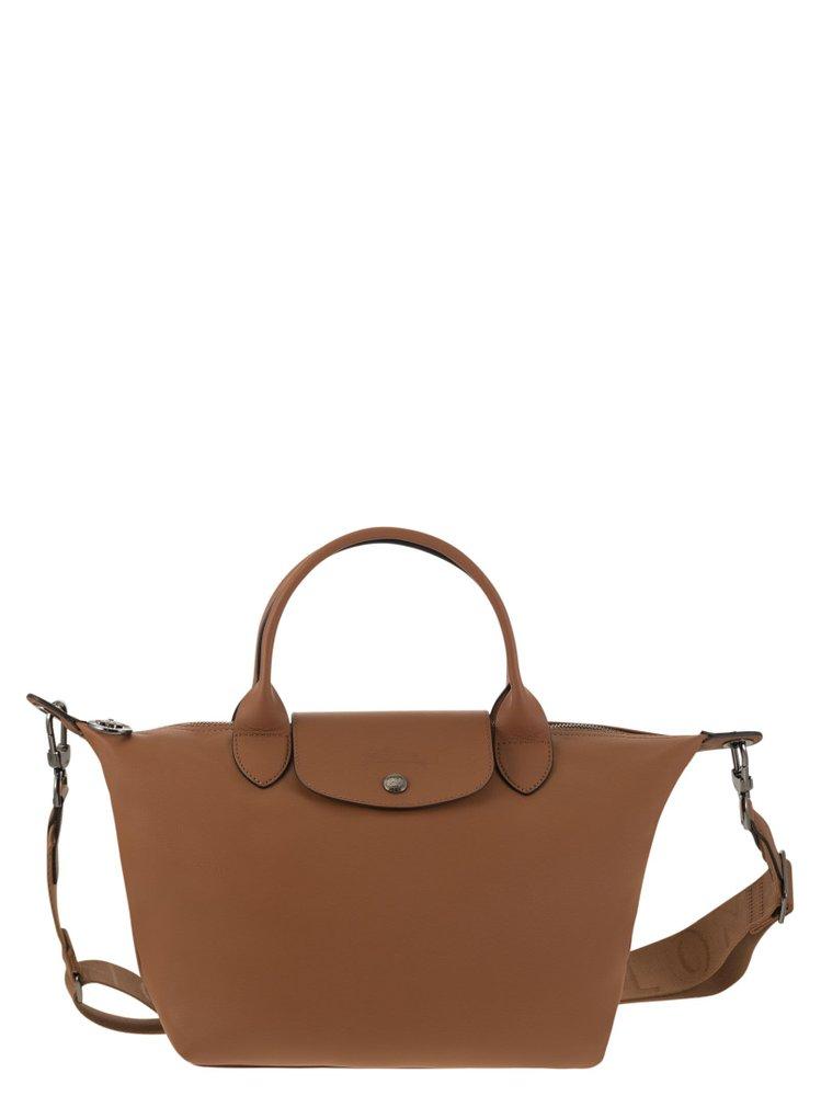 Longchamp Le Pliage Xtra Leather Handbag in Brown | Lyst