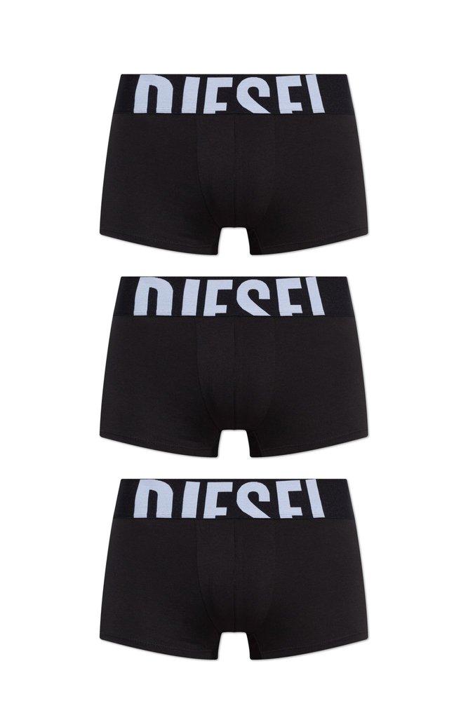DIESEL Three-Pack Of Boxer Briefs With Logo in Black for Men | Lyst