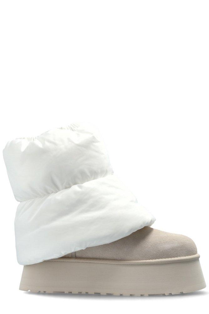 UGG Snow Boots Classic Mini Dipper Puffer in White | Lyst UK