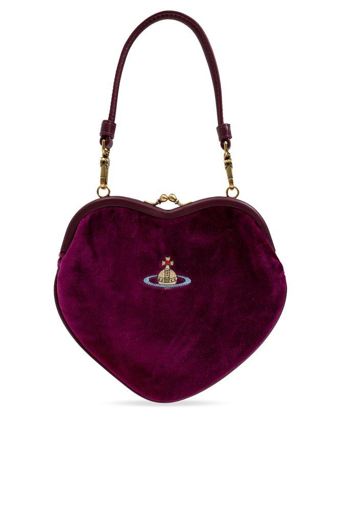 Vivienne Westwood Belle Heart Tote Bag in Purple | Lyst