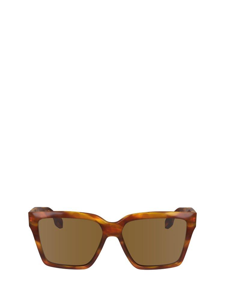 Victoria Beckham Square Frame Sunglasses in Brown | Lyst UK