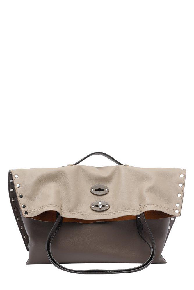 Zanellato Turn Lock Handbag in Gray | Lyst