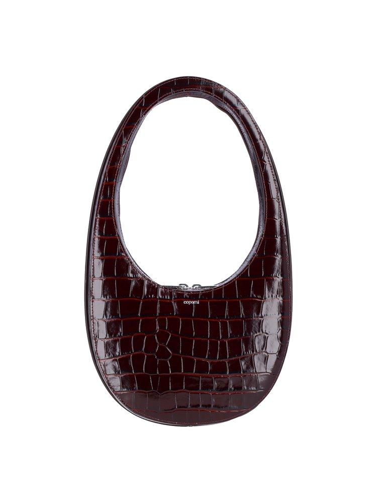 Coperni Logo Printed Embossed Swipe Bag in Brown | Lyst