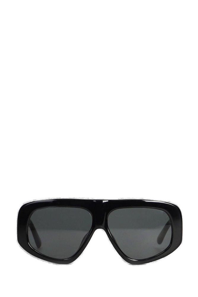The Attico Milano Oversized Frame Sunglasses in Black | Lyst UK