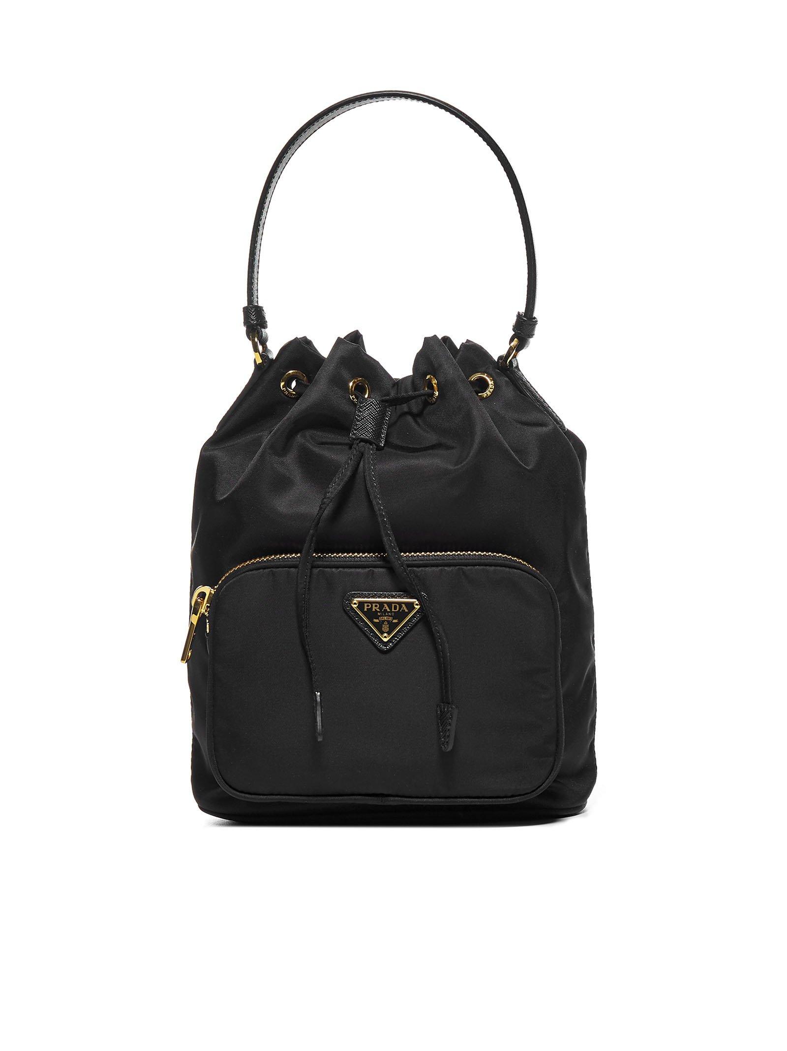 Prada Drawstring Bucket Bag Nylon Handbags | Paul Smith