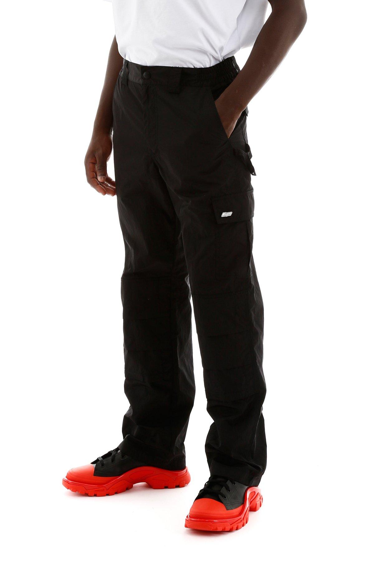 MSGM Synthetic Logo Cargo Pants in Black for Men - Save 9% - Lyst