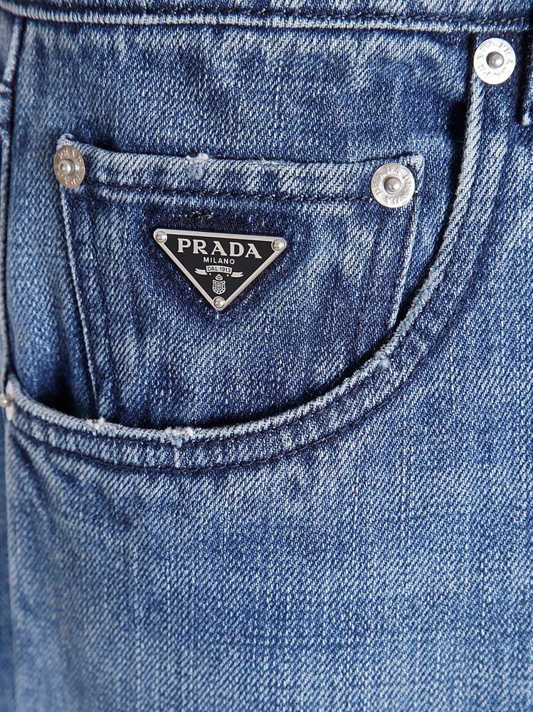 Prada Jeans Logo Prada Prada 019 Logo Belted Jeans RRP $1200 | Grailed